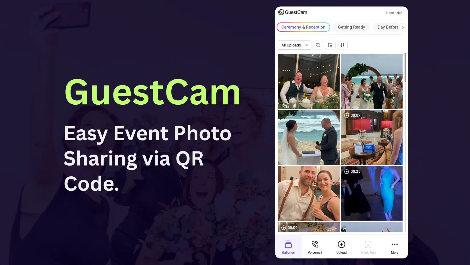 GuestCam: Event Photo Sharing with QR Code | Trusted by Hosts Worldwide