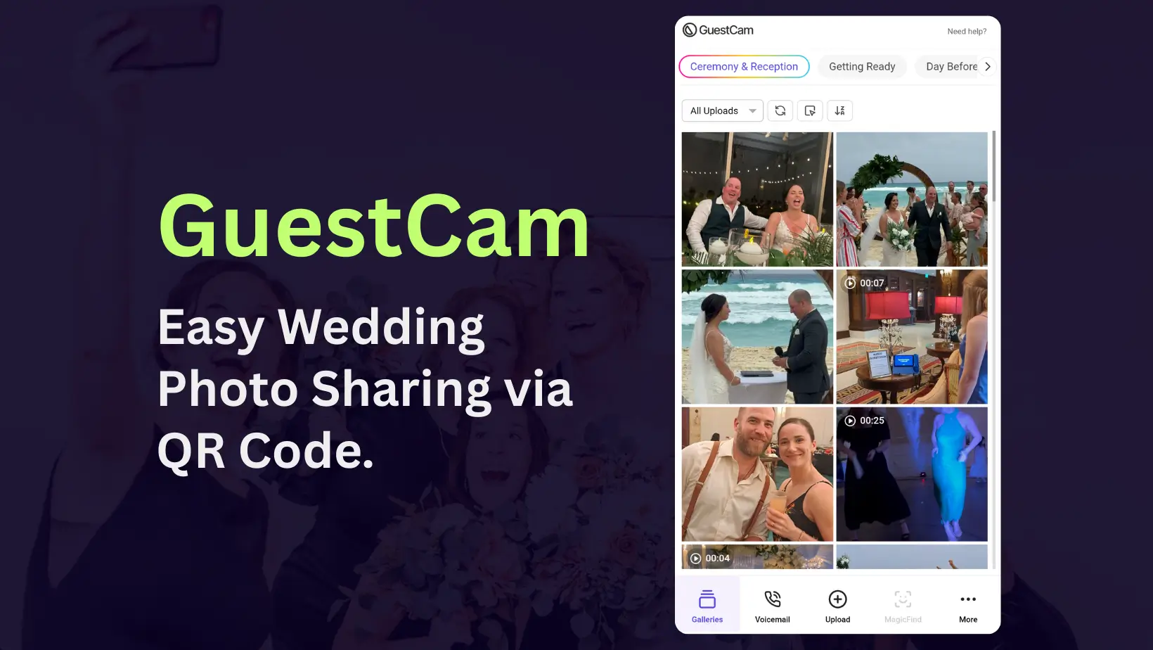 QR Code for Wedding Pictures | Easy Wedding Photo Sharing with GuestCam